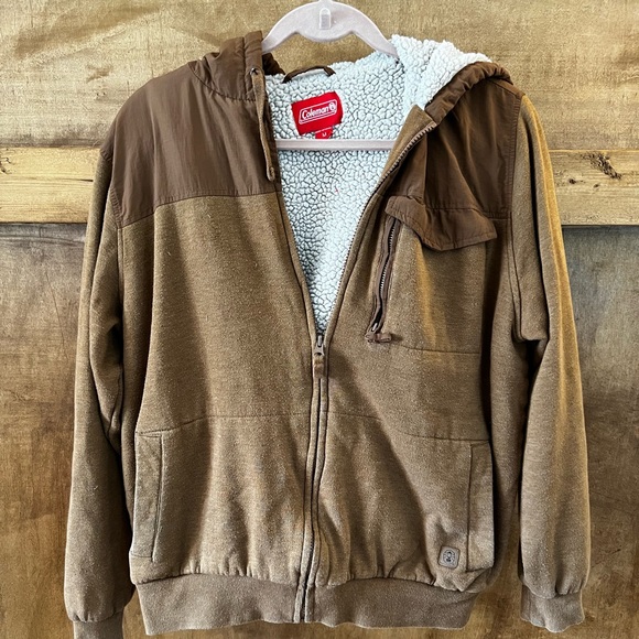 Coleman | Jackets & Coats | Vintage Coleman Zip Up Sweatshirt Hoodie ...